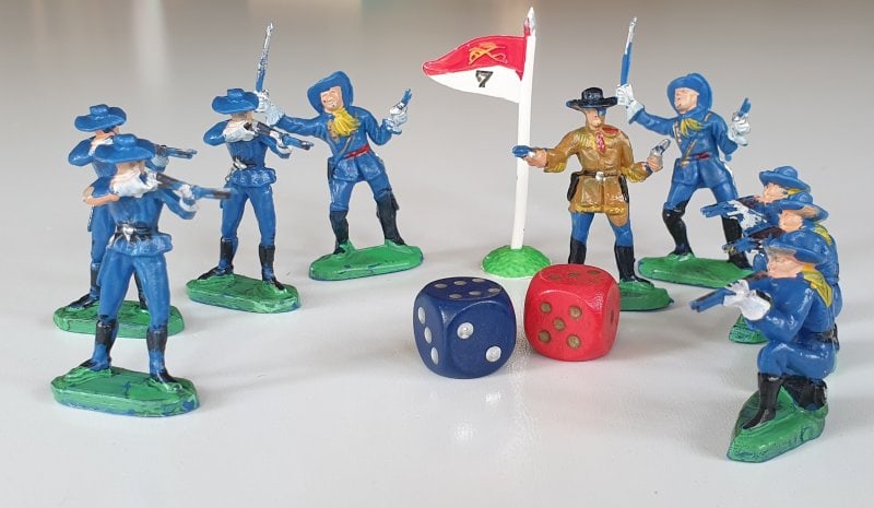 THE BATTLE OF THE LITTLE BIG HORN Board Game (Waddingtons) 1960's ...