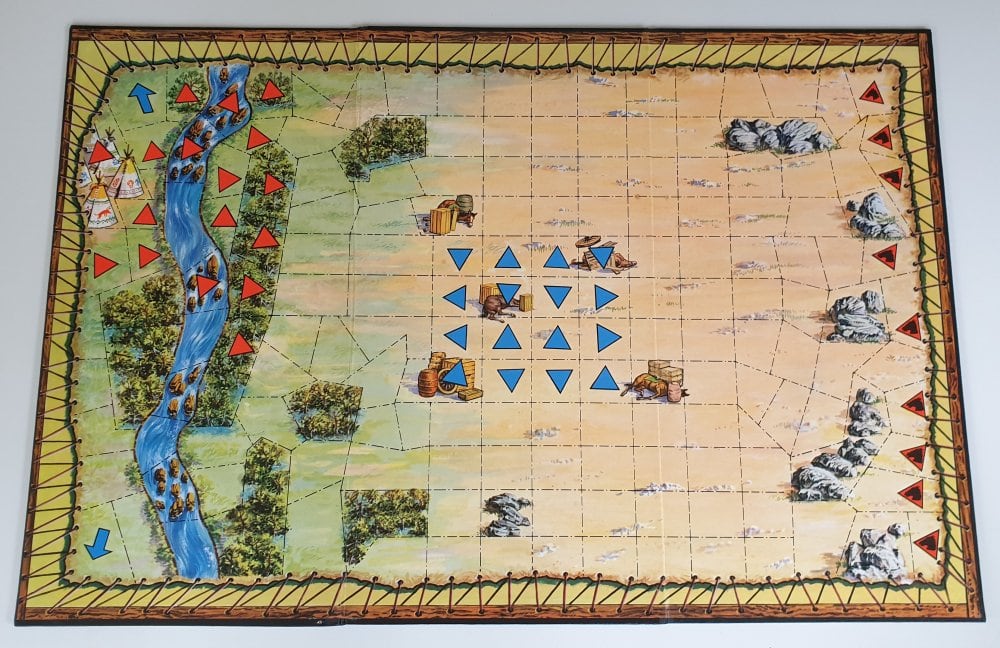 THE BATTLE OF THE LITTLE BIG HORN Board Game (Waddingtons) 1960's ...