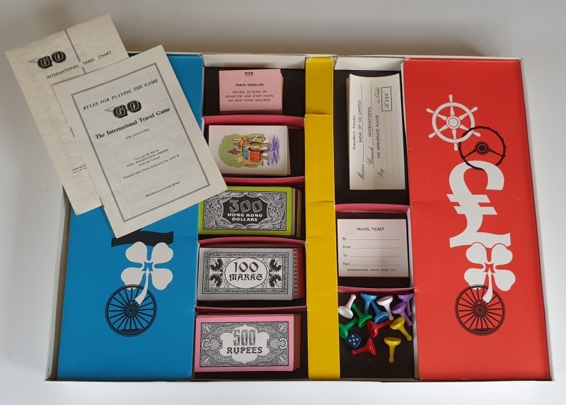 'GO' INTERNATIONAL TRAVEL Board Game (Waddington) 1960's - Vintage Toys ...