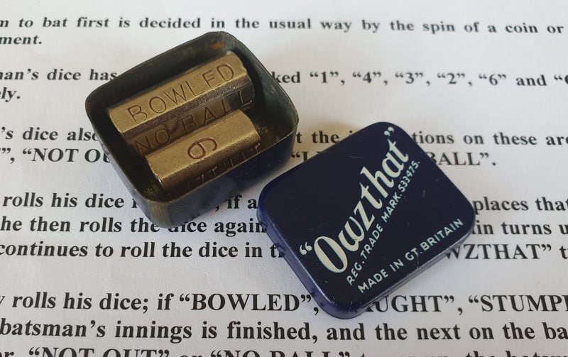 OWZTHAT Vintage Cricket Dice Game (1950's) - Vintage Toys & Games