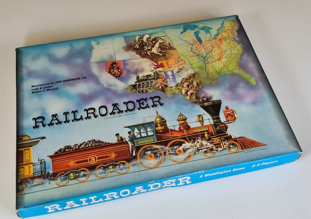 RAILROADER Board Game (Waddington) 1960's - Vintage Toys & Games