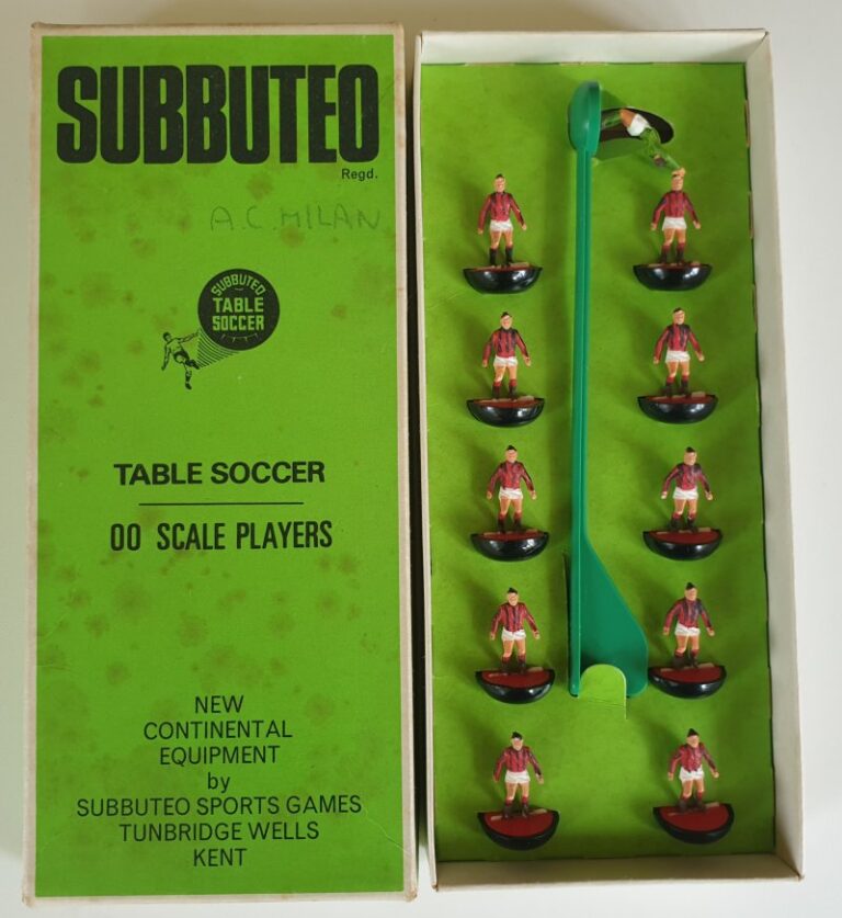 Vintage Subbuteo HW Team Ref. 57 - A.C. MILAN - Vintage Toys & Games