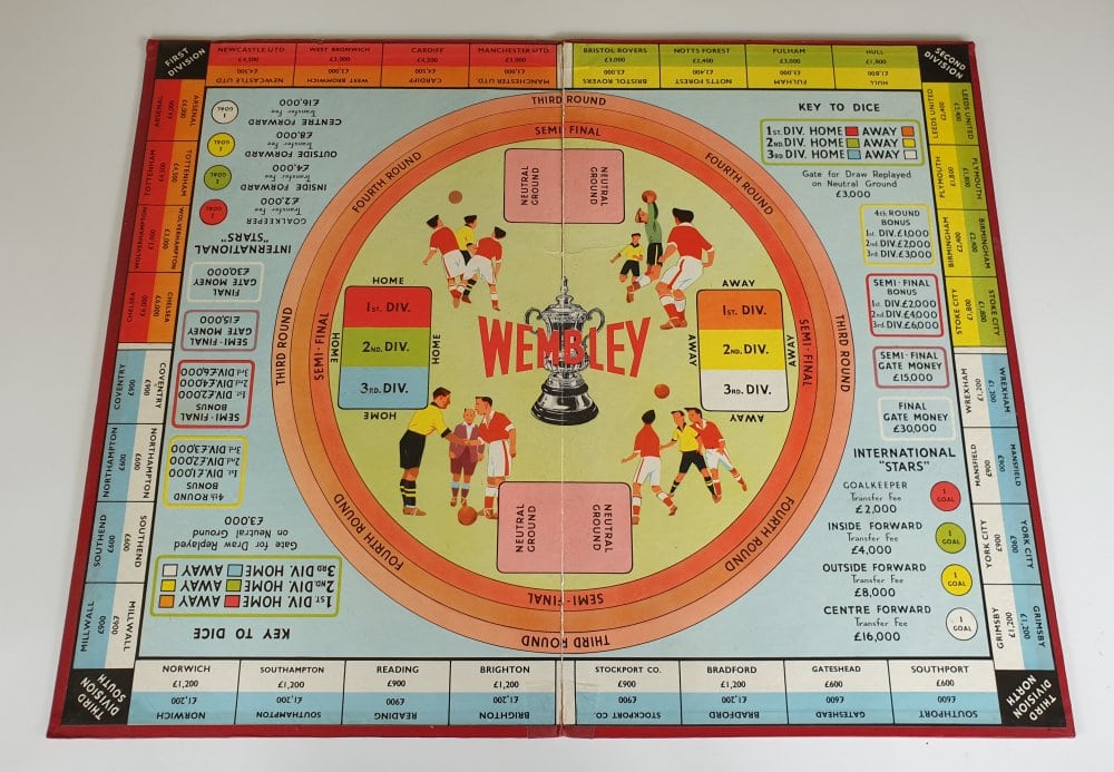 WEMBLEY Board Game (Ariel) 1950's - Vintage Toys & Games